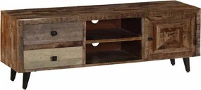 TV stolek 118 x 30 x 40 cm masivní mangovníkové dřevo 247330