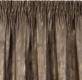 ZATEMŇOVACÍ ZÁVĚS NA PÁSCE ESTEL 140 X 270 CM HNĚDÁ