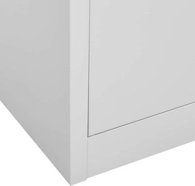 Uzamykatelné skříně 2 ks světle šedé 90 x 45 x 92,5 cm ocel 3095231