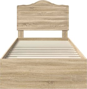 Rám postele se zásuvkou Sonoma dub 90 x 200 cm Kompozitní dřevo 3413650