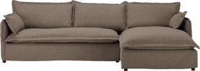 XXXLutz ROHOVÁ SEDAČKA, textil, hnědá Livetastic - Sedací soupravy - 001968012509