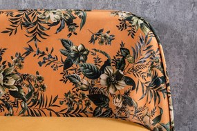 Designová lavice Jalisa 130 cm žlutý samet