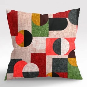Ervi povlak na polštář FLANELOVÝ - Abstraktní kompozice, různé rozměry