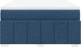 Box spring postel s matrací modrá 160x200 cm textil 3285490