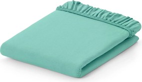 Tchibo - Žerzejové napínací prostěradlo, na dvoulůžko, zelená