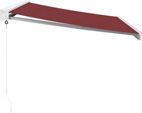 Ručně zatahovací markýza burgundská 350 x 250 cm 3215314