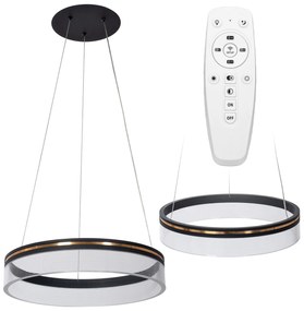 Toolight, LED závěsné svítidlo 40cm APP1191-CP, černá-zlatá, OSW-40022