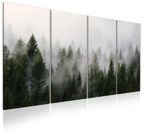 Malvis ® Vícedílný obraz Mlha v lese Velikost (šířka x výška): 80x50 cm
