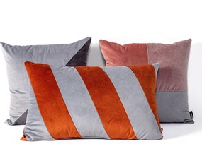 Obdélníkový polštář grey copper
