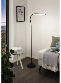 Černá LED stojací lampa (výška 130 cm) LAROA – EGLO
