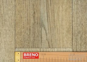 Breno PVC LINETEX Oslo 532 - světlé dřevo, šíře 400 cm