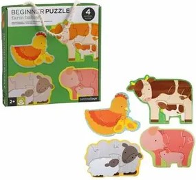 Petit Collage První puzzle zvířátka z farmy / od 2 let