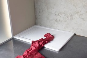 Polysan Polysan, VARESA sprchová vanička z litého mramoru se záklopem, obdélník 120x90x4cm, 71603