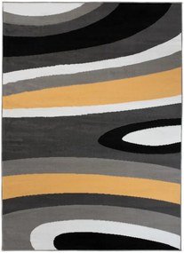 Kusový koberec moderní MAYA Z895A žlutý šedý Rozměr: 140x200 cm