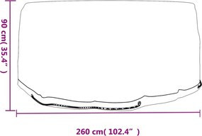 Plachty na zahradní nábytek 2 ks 10 oček Ø 260 x 90 cm kulaté 3155358