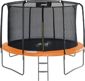 Trampolína s vnitřní síťkou 374 cm Gardenline PRO - oranžová