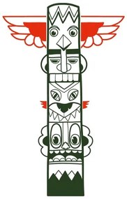 Samolepka / dětská samolepka Totem 5267 - 120 x 76 cm