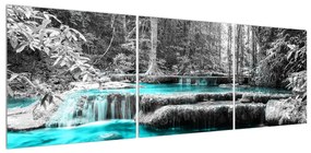Zimní obraz řeky (150x50 cm)