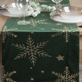 EUROFIRANY VÁNOČNÍ BĚHOUN NA STŮL ELEGANCE4 40X140 CM VZOROVANÝ