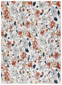 Hans Home | Kusový koberec Botanic 65239 flowers ecru – na ven i na doma - 78x150