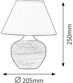 Rabalux 4391 - Stolní lampa MOLLY E14/40W