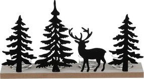Adventní svícen černý JS456 BK