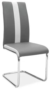 Jídelní židle Harold (šedá + chromová). 1050206