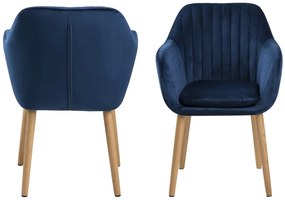 Designové židle Nashira tmavě modrá VIC