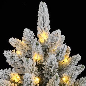 Umělý vánoční stromek s 300 LED a sněhem 210 cm 3315766