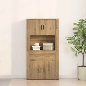 Highboard dub artisan 80 x 33 x 150 cm Kompozitní dřevo 3334341
