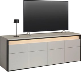 XXXLutz NÍZKÁ KOMODA, černá, béžová, 173/63/47 cm Voleo - Online Only TV příslušenství - 000589003217