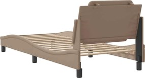 Rám postele bez matrace Zadar cappuccino 80 x 200 cm umělá kůže 3208146