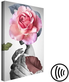 Obraz Růže a kožešina (1 kus) vertikální