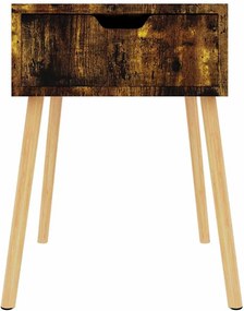 Noční stolky 2 ks kouřový dub 40 x 40 x 56 cm kompozitní dřevo 326812