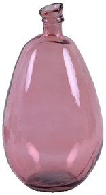 San Miguel VIDRIOS SAN MIGUEL !RECYCLED GLASS! Váza z recyklovaného skla "SIMPLICITY", 47 cm, růžová