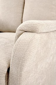 Relaxační polohovací TV křeslo ZAHIR — látka, béžová