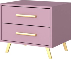 STO Noční stolek BALI, 54 cm Barva: Růžová