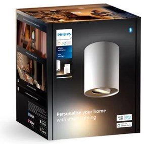 Philips - LED Stmívatelné bodové svítidlo Hue PILLAR 1xGU10/4,2W/230V + DO bílá