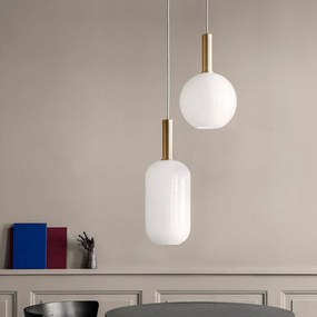 Toolight - závěsné stropní svítidlo APP667-1CP, bílá-zlatá, OSW-04664