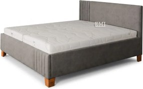Postel čalouněná RONIA + lamelový rošt + matrace EMI