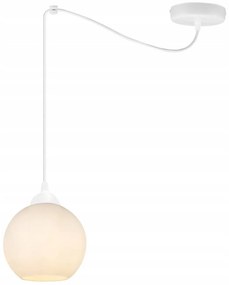 Závěsné svítidlo ELIZA SPIDER, 1x bílé skleněné stínítko (výběr ze 2 barev konstrukce)