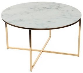 Konferenční stolek Alisma white / golden