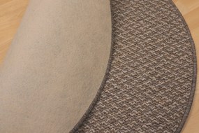 Vopi koberce Kusový koberec Toledo cognac kruh - 160x160 (průměr) kruh cm