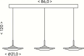 Brilagi - LED Lustr na lanku VERANO 3xLED/15W/230V