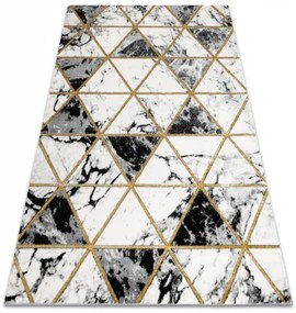 koberec EMERALD výhradní 1020 glamour, stylový mramor, trojúhelníky č velikost 140x190 cm | krásné koberce cz