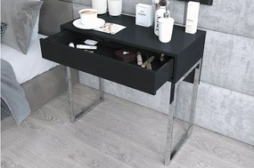 Černý moderní toaletní stolek Dancan EVA