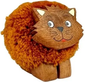 2Kids Toys Dřevěná figurka XL pompon Kočka