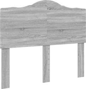 Rám postele s čelo Šedá Sonoma 135 x 190 cm Kompozitní dřevo 3413617