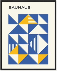 Zarámovaný digitální tisk Bauhaus Blue Poster