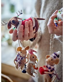 Vlněné vánoční ozdoby v sadě 2 ks 12 cm Monty – Bloomingville
